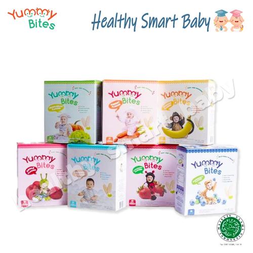 Jual Yummy Bites Baby Rice Crackers / Snack Bayi / Biskuit Bayi 50gr ...