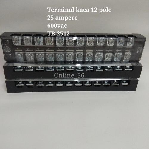 Jual terminal block kaca 12 pole 25 A - Jakarta Pusat - Online-36 ...