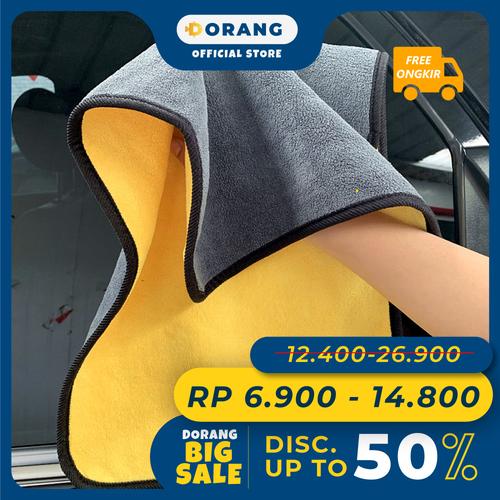 Promo Lap Microfiber Tebal 2 Warna Anti Lecet Serbaguna 500 gr/m2 ...