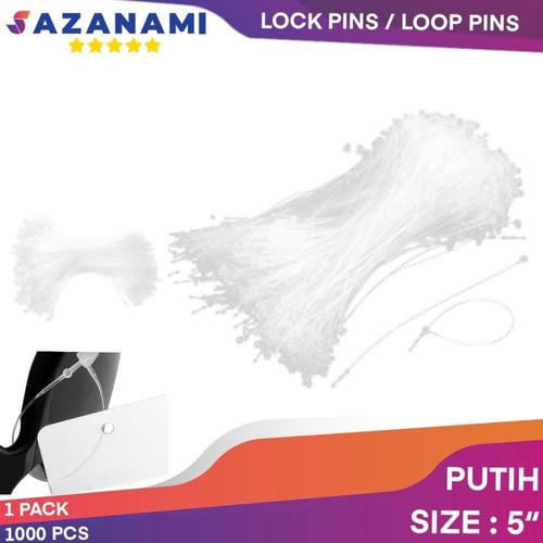 Jual 1000 PCS LOCK PINS LOOP PINS TALI HANG TAG TALI BAJU - Hitam, 3 ...