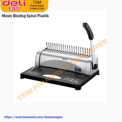 Jual Deli E3870 / E 3870 Mesin Binding - Mesin Jilid Spiral Plastik ...
