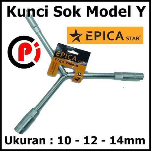 Jual EPICA Kunci Bentuk Y Shok Sok Shock Y Type Wrench Ukuran 10 12 14 ...