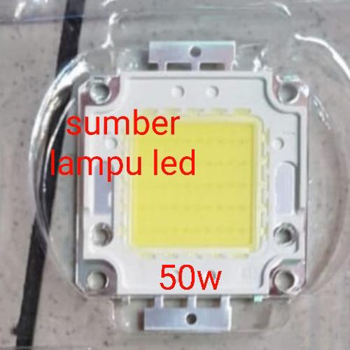 Jual mata led epistar 50w 50 watt chip HPL COB 50watt 6000k putih ...