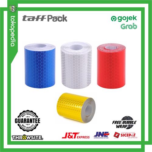 Jual Sticker Reflective Warning Strip Tape TaffPACK 5x100cm - Kuning - Kota Bandung - THROWSITE ...