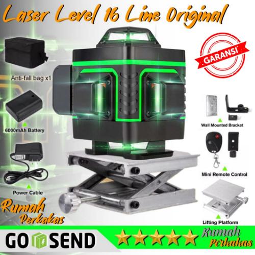 Promo Laser Leveling 4D 16 Line With Remote Pengukur Dimensi Mesin ...