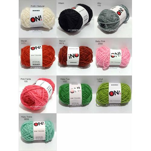 Jual BENANG WOOL RAJUT WOL BORNEO ONITSUGA TEBAL PART 1 - Merah 1171 ...