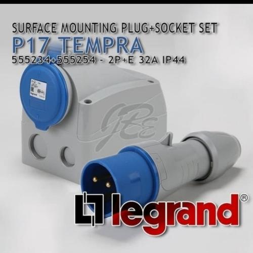 Jual legrand set surface mounting 32A 2p+E ip44(555254+555234) - Kota ...