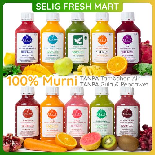 Jual Jus Buah Asli Sehat & Segar Cold Pressed Juice 1150ml Selig Fresh ...