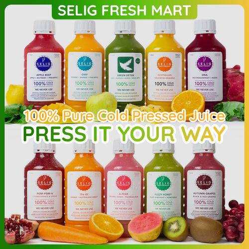 Jual Press It Your Way 100% Pure Cold Pressed Juice 1150ml Selig Fresh ...