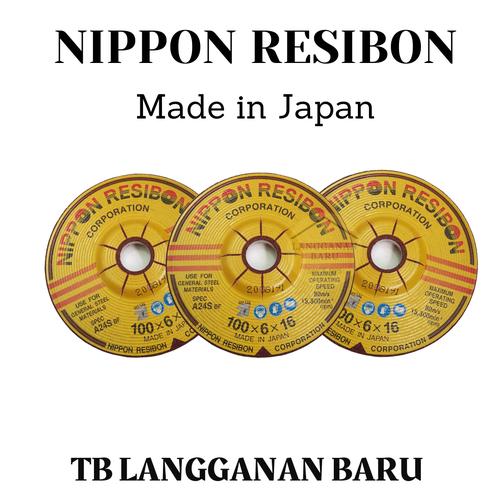 Jual Nippon Resibon 4" poles 4x6 mata gurinda gerinda asah - Kota ...