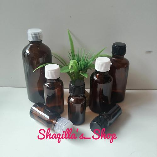 Jual Botol kaca amber tutup ulir 5ml-100ml - Hitam, 5ml - Kota Tangerang Selatan - Shaqilla's ...