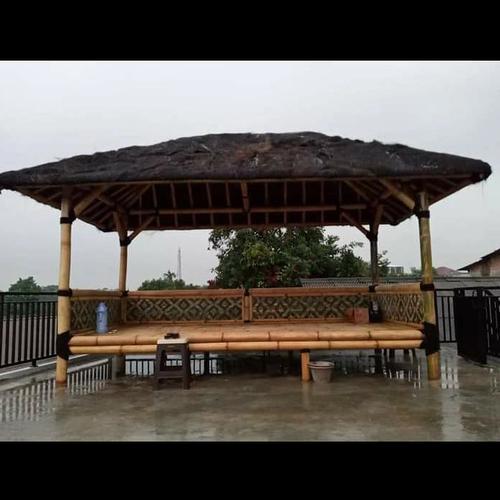 Jual GAZEBO BAMBU MINIMALIS UKURAN 3X2 METER - Kota Depok - BAMBU ALAM ...