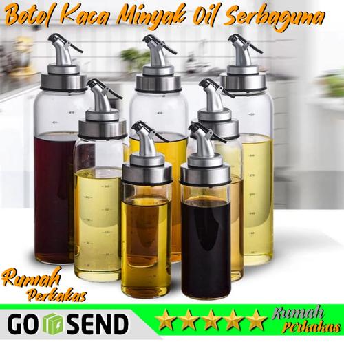 Promo Botol minyak olive oil kecap botol kaca saos - 180 ML - Jakarta ...