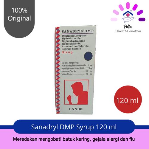 Jual Sanadryl DMP Syrup 120 ml - 60 ml / Obat Batuk Kering dan Flu - 60 ...
