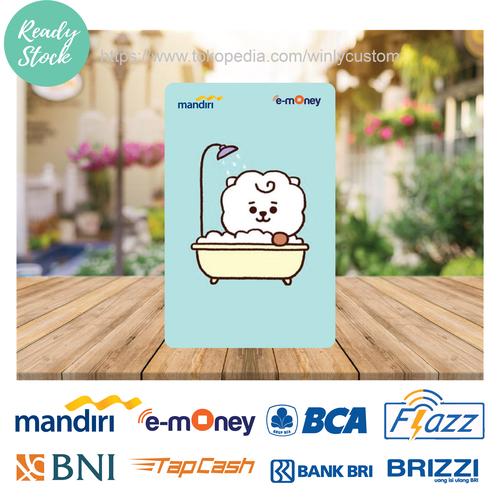 Jual KARTU EMONEY MANDIRI BCA BNI BRI BT21 Baby RJ Alpaca Imut - 1 sisi ...