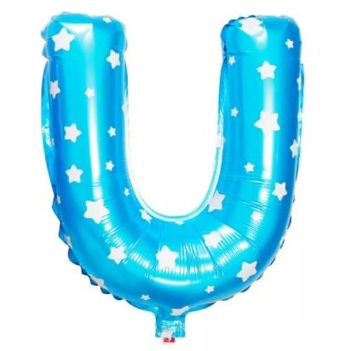 Jual BALON HURUF ANGKA BIRU - BALON FOIL HURUF U - Z 0 - 9 WARNA BIRU ...