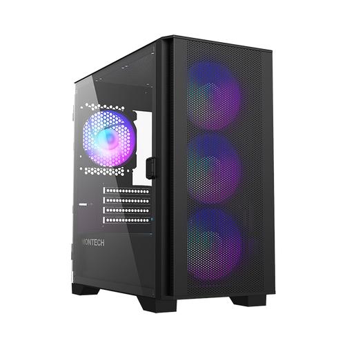 Jual MONTECH AIR 100 ARGB BLACK Tempered Glass Micro ATX Case 4x ARGB ...