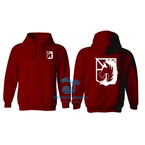 Jual SWEATER HOODIE MILITARY POLICE VERSION JAKET ANIME AOT SNK - XXL ...