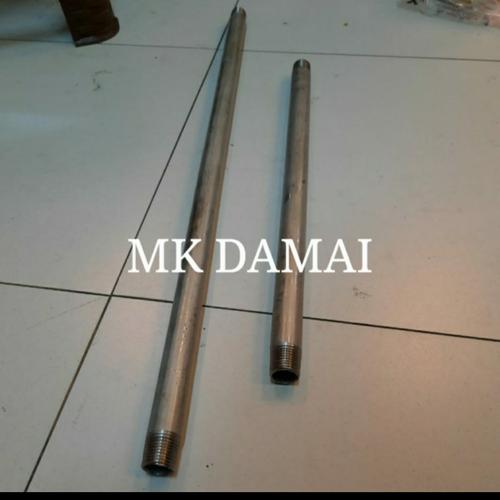 Jual Pipa nepel stainless 1/2" x 100cm / Pipe nepple SS304 / Neple ...
