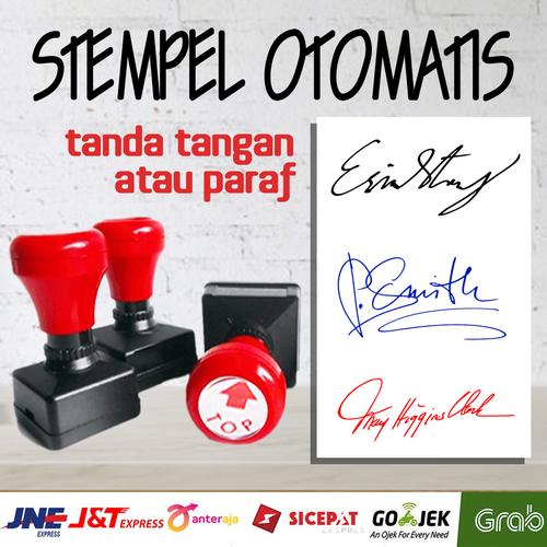 Jual Stempel otomatis Tanda Tangan/Paraf 1 warna - Merah - Jakarta ...