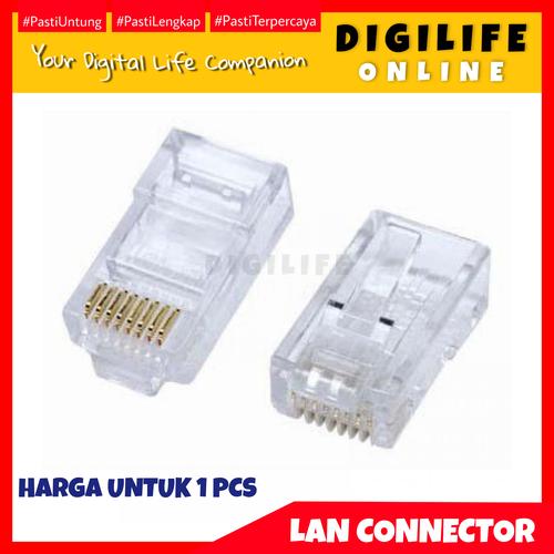 Jual Kepala Kabel LAN RJ45 Plug Colokan Male LAN Internet Konektor ...