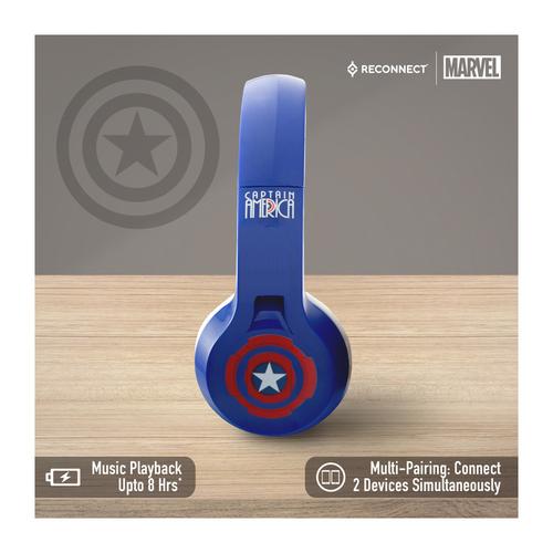 Promo Reconnect Marvel Captain America Over Ear Wireless Bluetooth ...