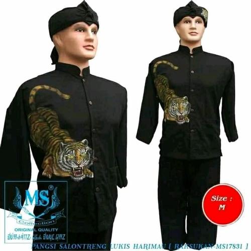 Jual baju pangsi sunda lukisan harimau - S - Kab. Bogor - Habibie ...