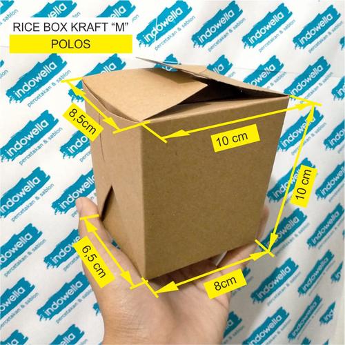 Jual Paper Food Pail/ Rice Box M kraft - Kab. Malang - Indowella ...