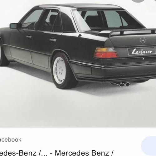 Jual spoiler bumper bemper mercy mercedes w124 boxer lorinser - Jakarta ...
