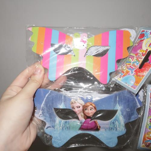 Jual topeng ulang tahun anak/topeng kertas/ frozen hello kitty - Kota ...