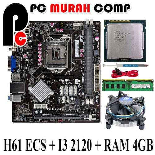 Jual Mainboard Mobo Motherboard 1 set dengan processor RAM 8GB DAN Fan ...