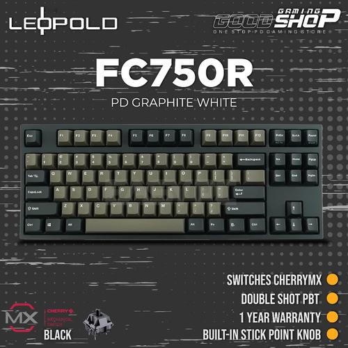 Promo LEOPOLD FC750R PD Graphite White Font PD - Gaming Keyboard ...