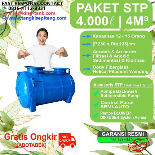 Jual STP BIOTECH 4000 liter / 4m3 IPAL BIOTANK BIOTECH - Kab. Tangerang ...