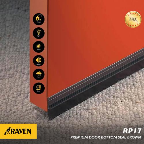 Jual Penutup Lubang Bawah Pintu RAVEN RP17 Coklat Door Bottom Seal ...