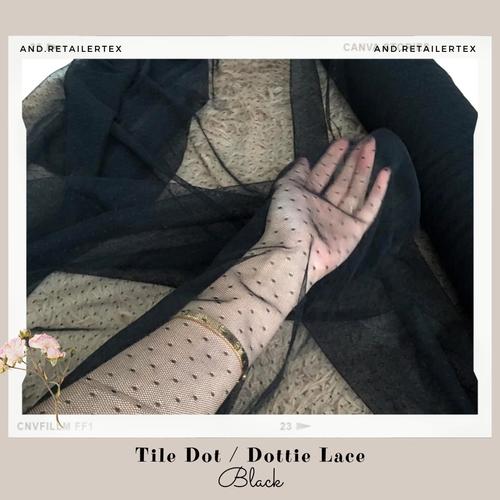 Jual Kain tile tulle dot polkadot warna hitam - Jakarta Barat - AnD ...