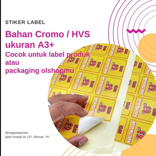 Jual Stiker Cromo Tanpa Laminasi - Die Cut - Kab. Sleman - Magenta ...