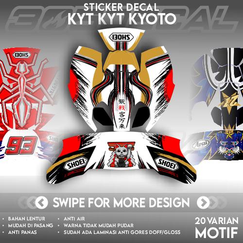 Jual Sticker Decal Helm KYT KYOTO Part 1| Decal sticker | Decal helm ...