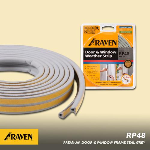 Promo RAVEN Door Seal RP48 Grey 6 Meter – Penutup Celah Pintu dan ...