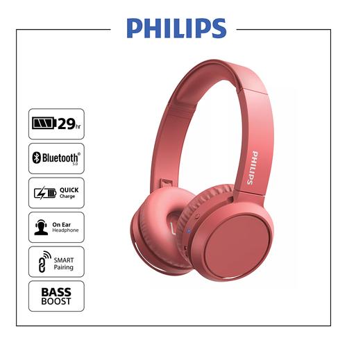 Promo Philips TAH4205 Red On-ear Wireless Headphones / TAH 4205 ...