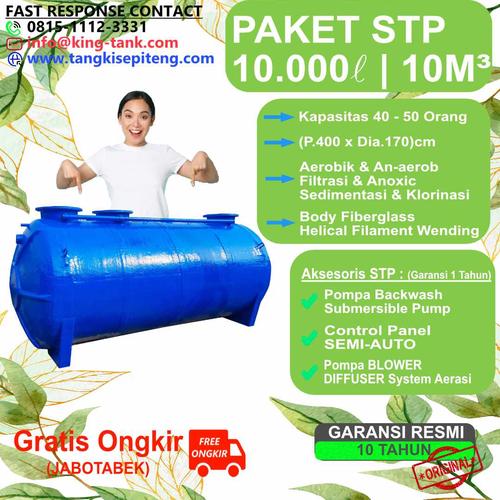 Jual STP BIOTECH 10000 liter / 10m3 IPAL BIOTANK BIOTECH - Kab ...