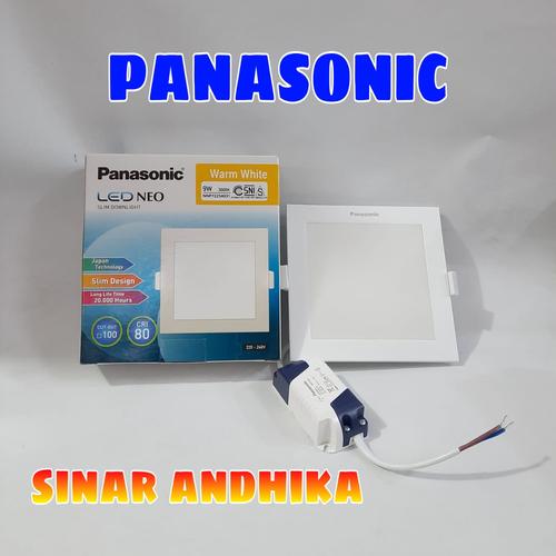 Jual Lampu Led Downlight Panasonic Panel Slim Kotak 9Watt Nnp72255031 ...