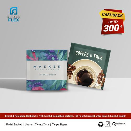 Jual CUSTOM KEMASAN MODEL SACHET (TANPA ZIPPER) - 7 x 7, 2000 - Jakarta ...