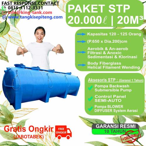 Jual STP BIOTECH 20000 liter / 20m3 IPAL BIOTANK BIOTECH - Kab ...