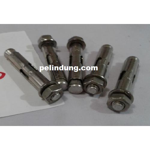Jual dyna bolt stainless steel m 10 x 85 mm baut beton dinabolt Tanam ...