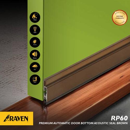 Promo RAVEN Automatic Door Bottom Seal RP60 Brown/Penutup celah bawah ...