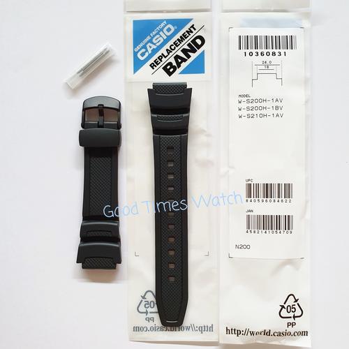 Jual STRAP CASIO W-S200H-1 / W-S210H / W S200 W S210 Casio Original ...