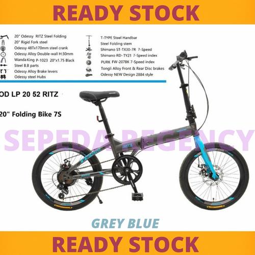 Jual Sepeda Lipat 20 Inch ODESSY RITZ SHIMANO 16 20 Inch - Yellow Black ...