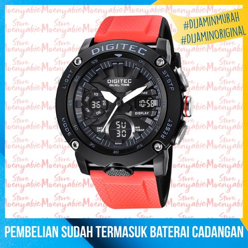Jual Jam Tangan Pria Digitec DG 3094T Red Black Original Dan Anti Air ...