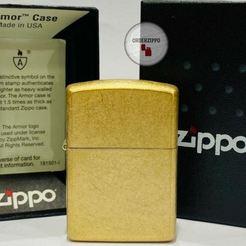 Jual Zippo Original Armor Tumbled Brass 28496 ( Case Only ) - Jakarta Selatan - OrderZippo ...