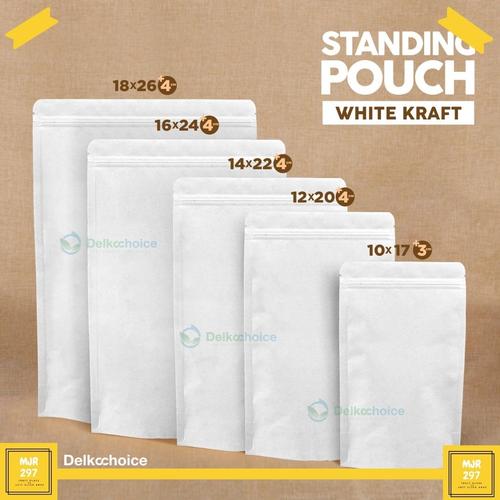 Jual STANDING POUCH PLASTIK KEMASAN MAKANAN SNACK KRAFT NON WINDOW ...